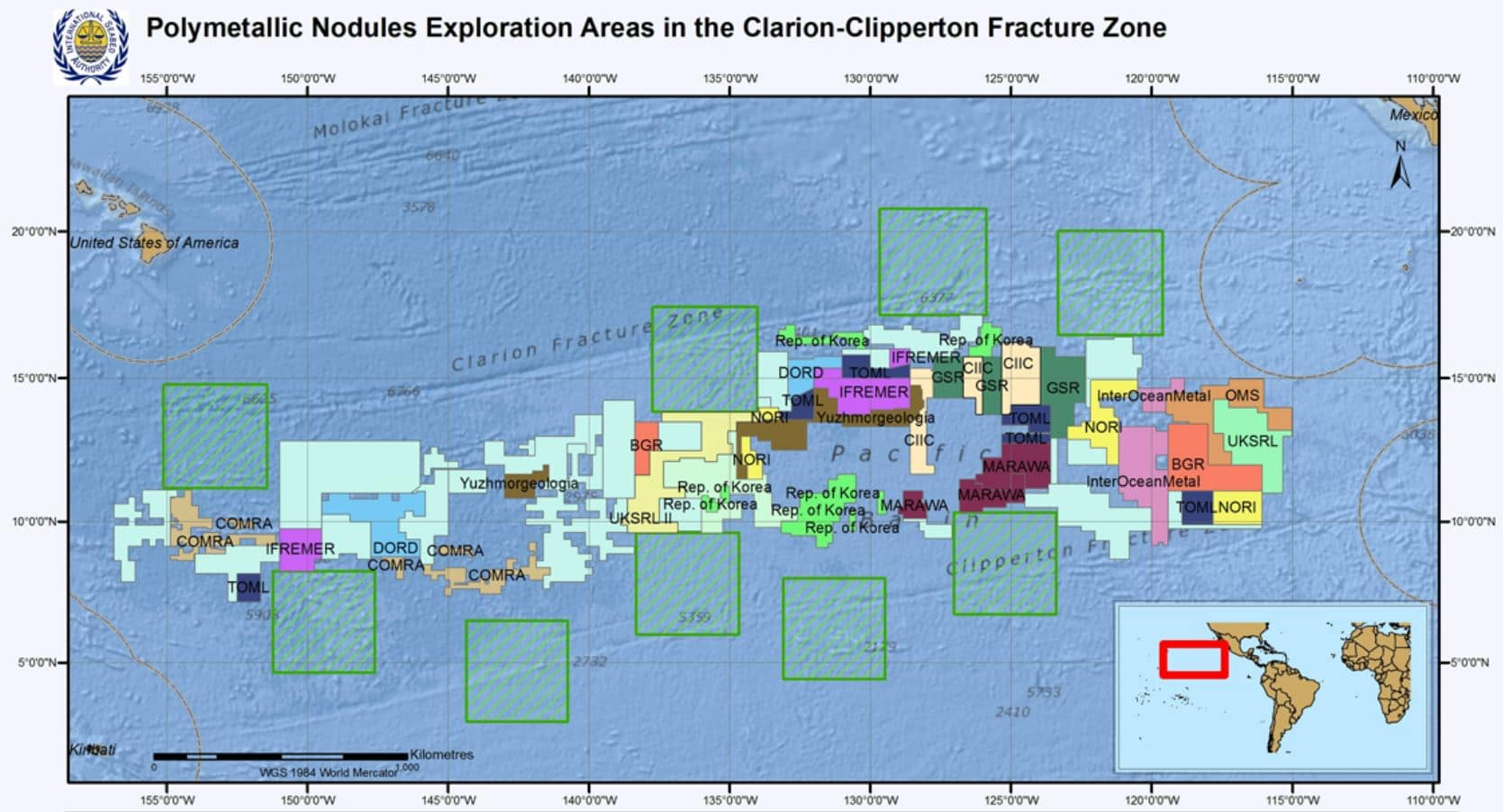 Where is the Clarion Clipperton Fracture Zone?